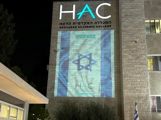 University and college buildings across the country were illuminated in ...